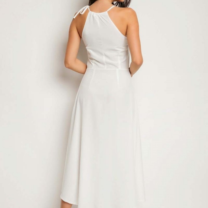 High Neck Halter Maxi Dress